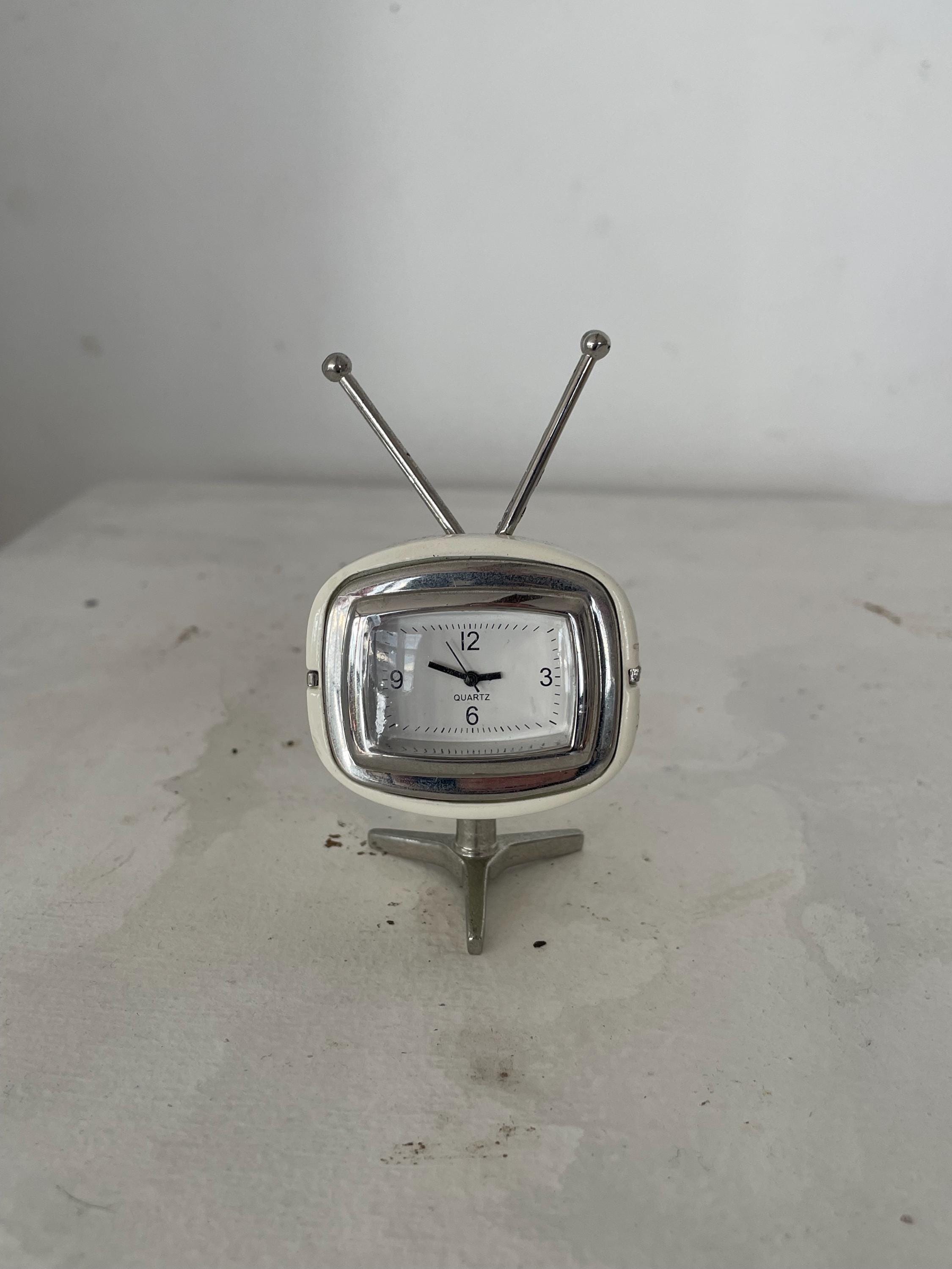 Vintage Miniature Japanese Quartz Television Desk Clock - Etsy