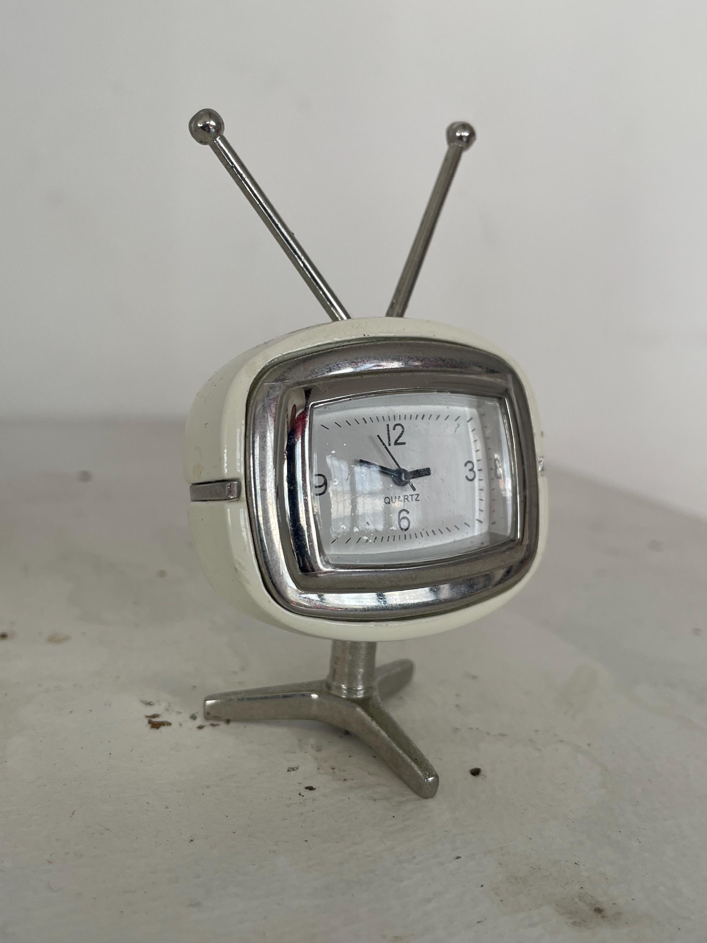 Vintage Miniature Japanese Quartz Television Desk Clock - Etsy