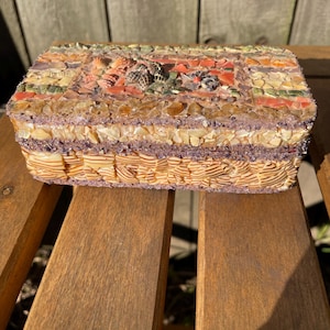 Vintage Mid Century Shell and Abalone Jewellery Box - Etsy