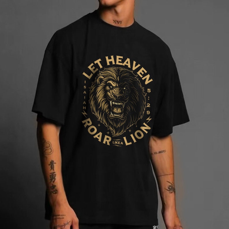 Let Heaven Roar Like A Lion Shirt, Jesus Shirt, Gift for Jesus Lover ...