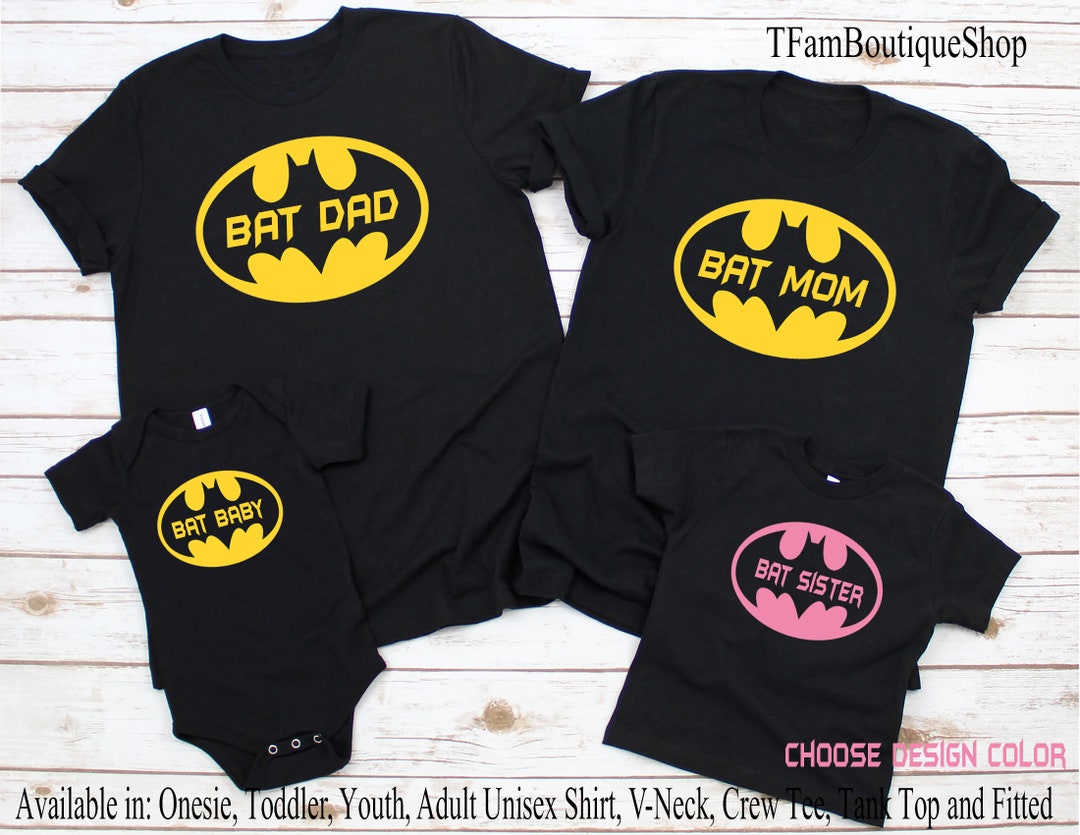 Bat Mom Bat Dad T-shirt, Bat Family Shirts, Graphic Shirt, Bat T-shirt ...