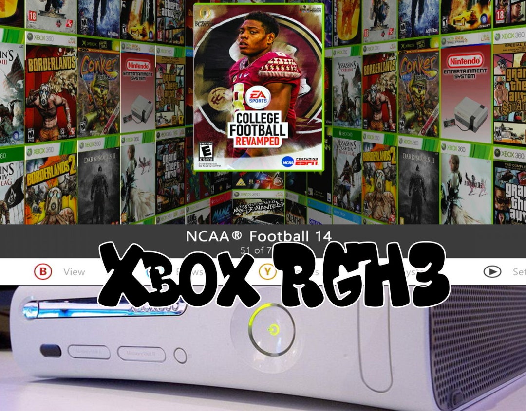 MODDED Xbox 360 RGH 3 Plug 'n' Play Fully Setup, Homebrew, Mod Menus, TETHERED Stealth, College ...