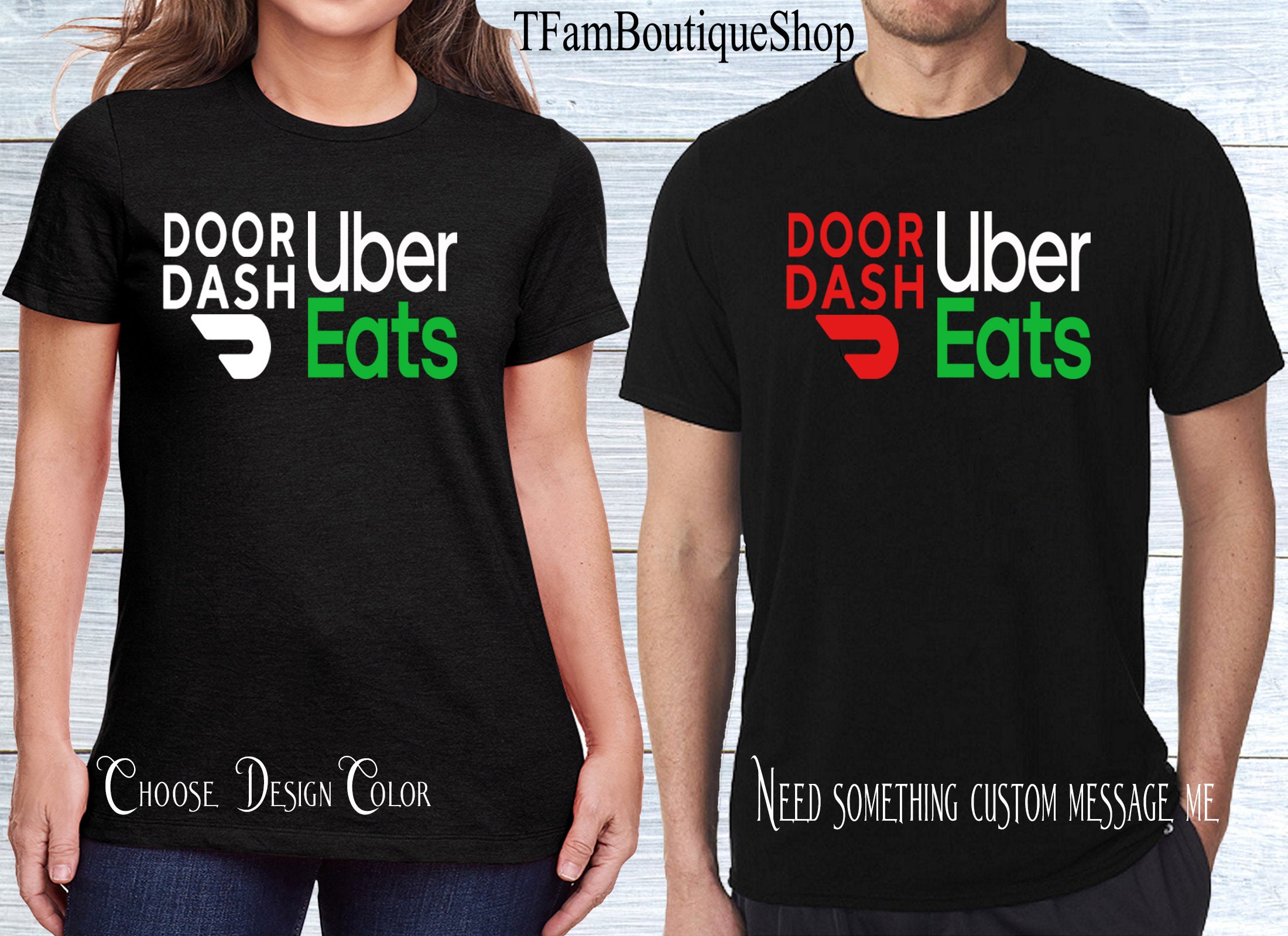 Uber Eats Shirt, Doordash Shirt, Unisex Shirts, Tank Top, all Sizes ...