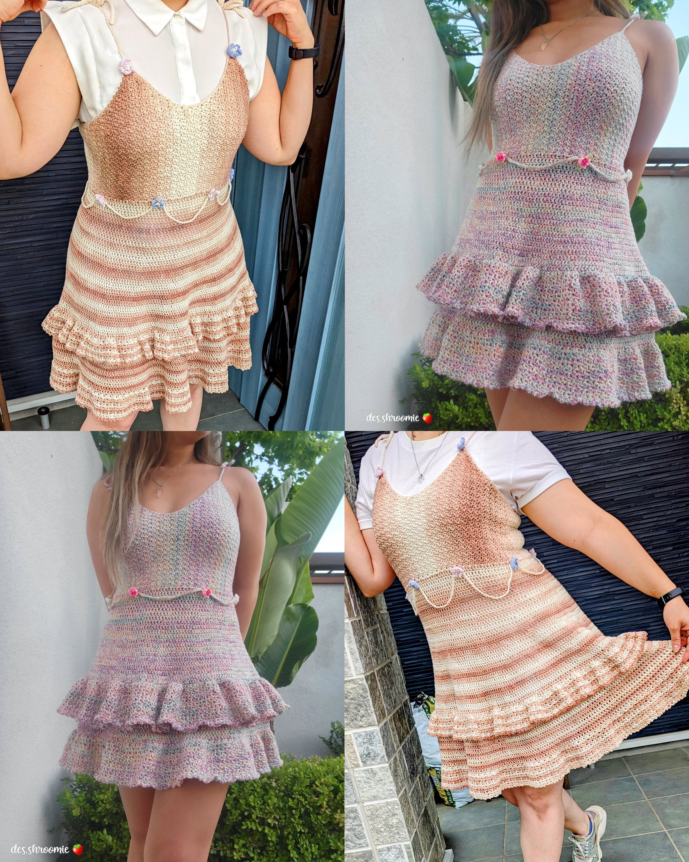 The Peony Petal Dress - PDF Crochet Pattern - Etsy