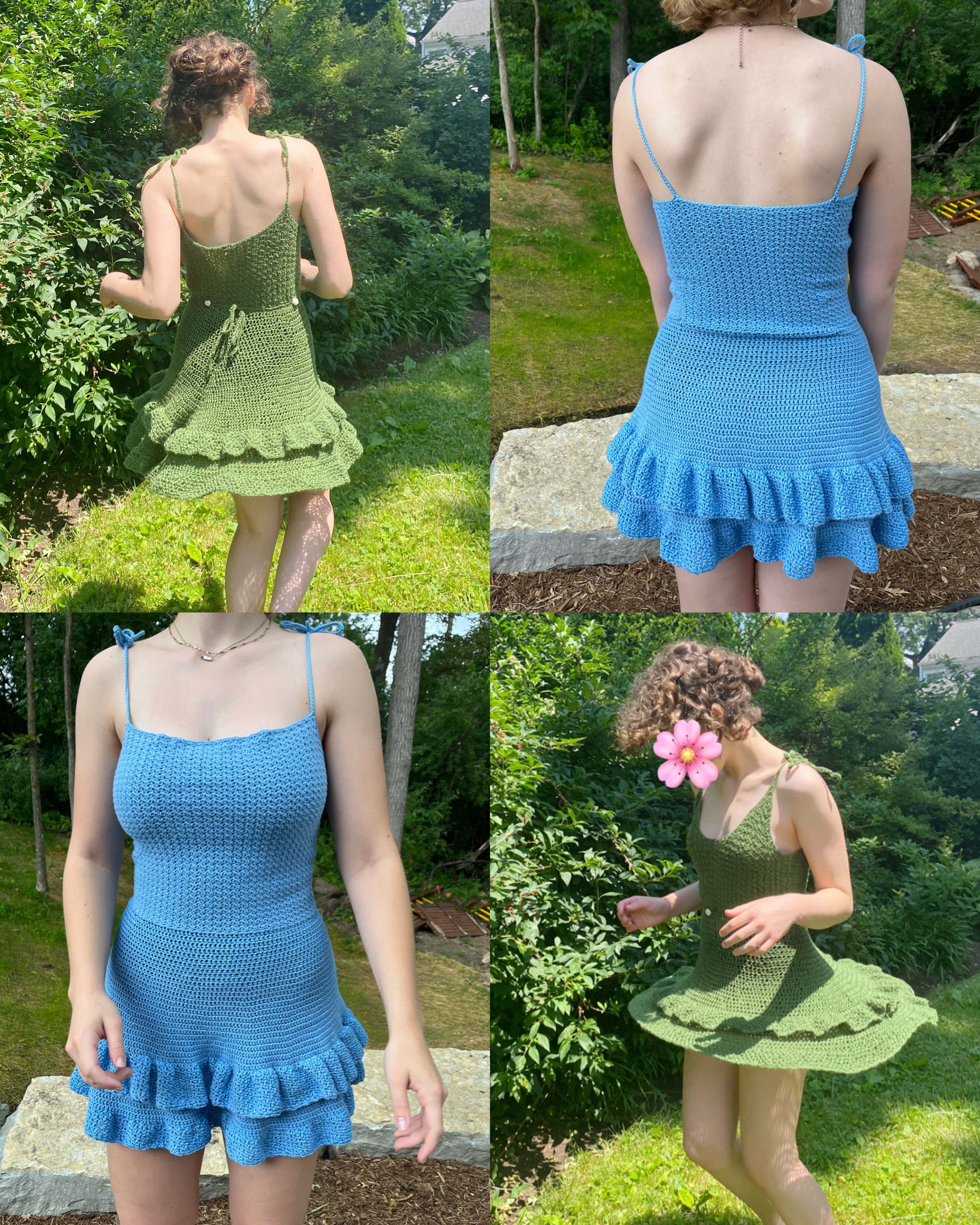 The Peony Petal Dress - PDF Crochet Pattern - Etsy