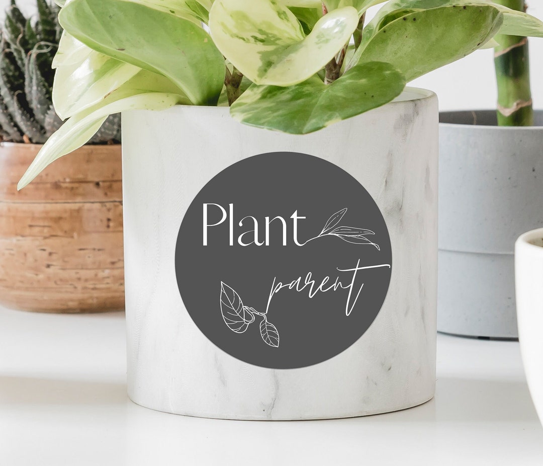 10/30 Plantparent Stickers Flower Pot Sticker Plant Lover Gift Flower ...