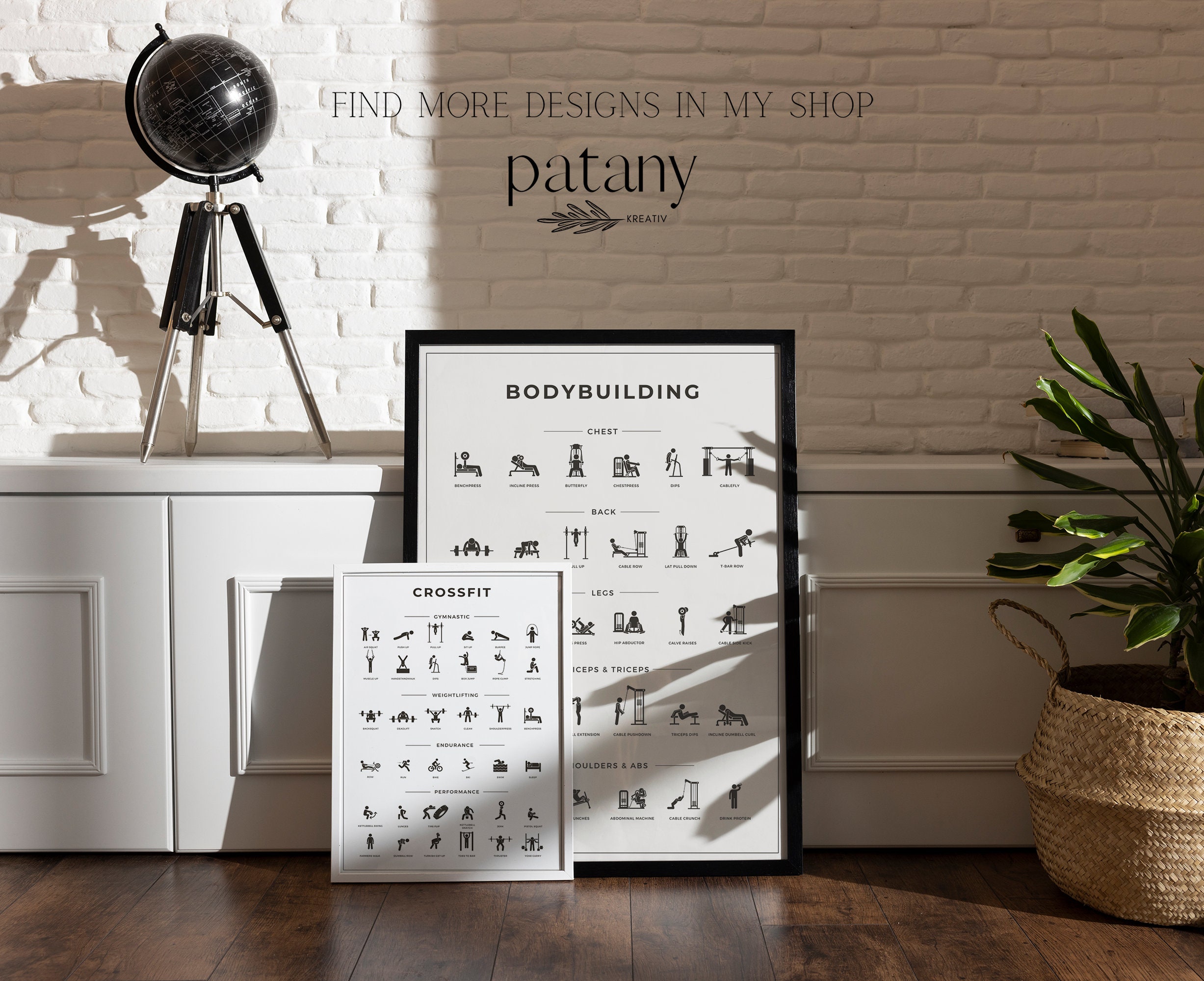 Bodybuilding Poster for Print | Digital Download | Bodybuilding Art ...