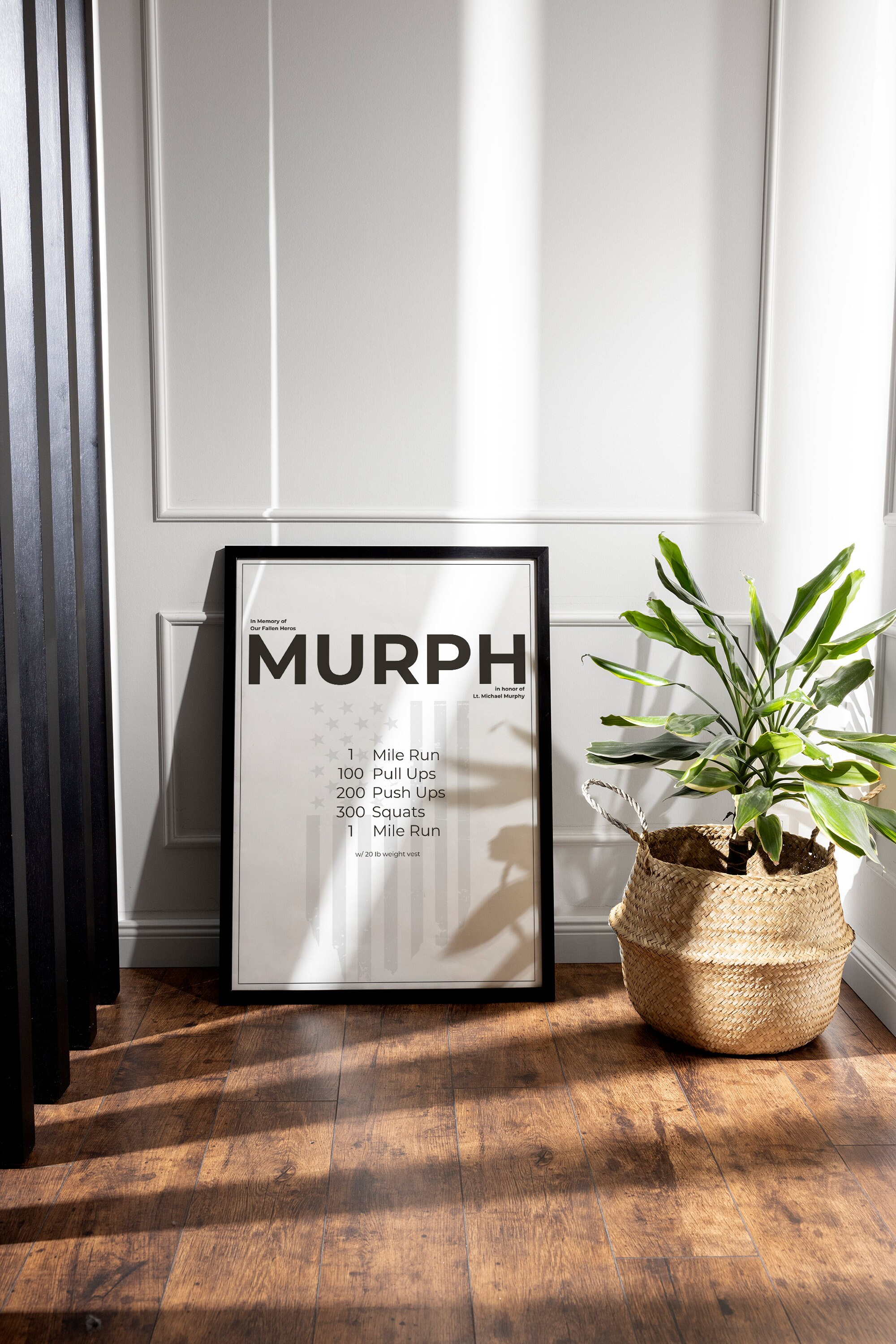 Crossfit Murph Hero Workout Poster | Digital Download | Crossfit Murph ...