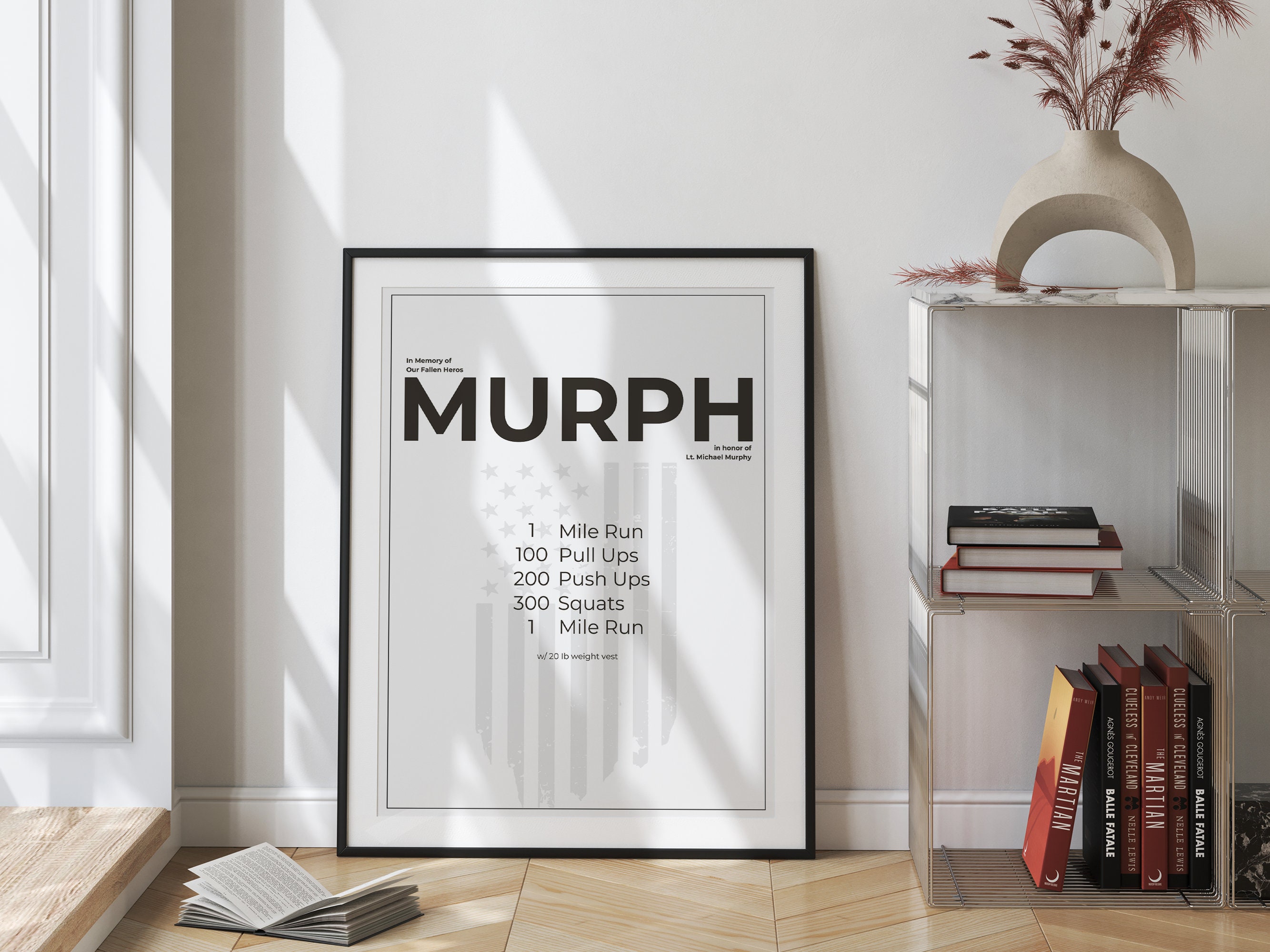 Crossfit Murph Hero Workout Poster | Digital Download | Crossfit Murph ...