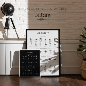 Crossfit Poster for Print | Digital Download | Crossfit "training Areas ...