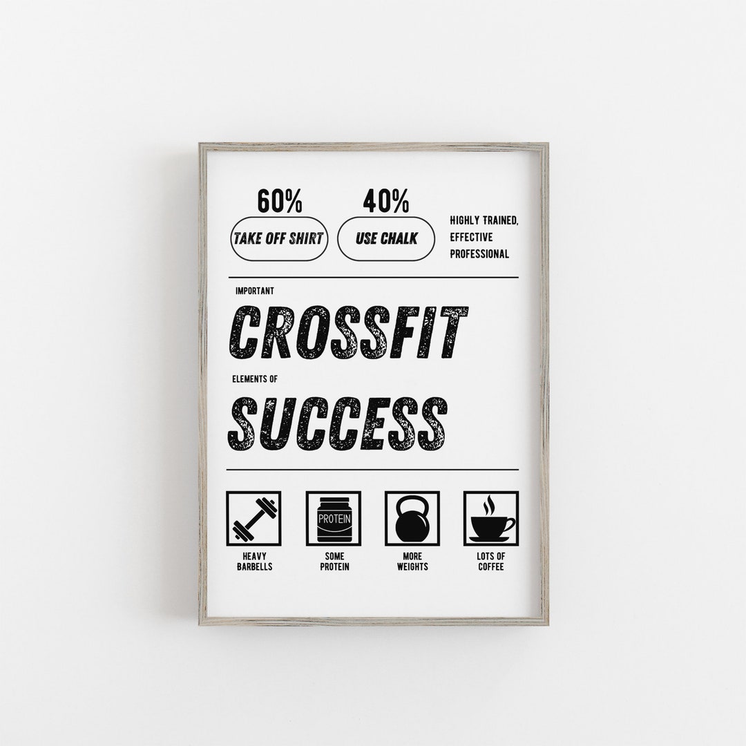 Crossfit Boxing Rules Poster Crossfit Motivation Poster Home Gym ...