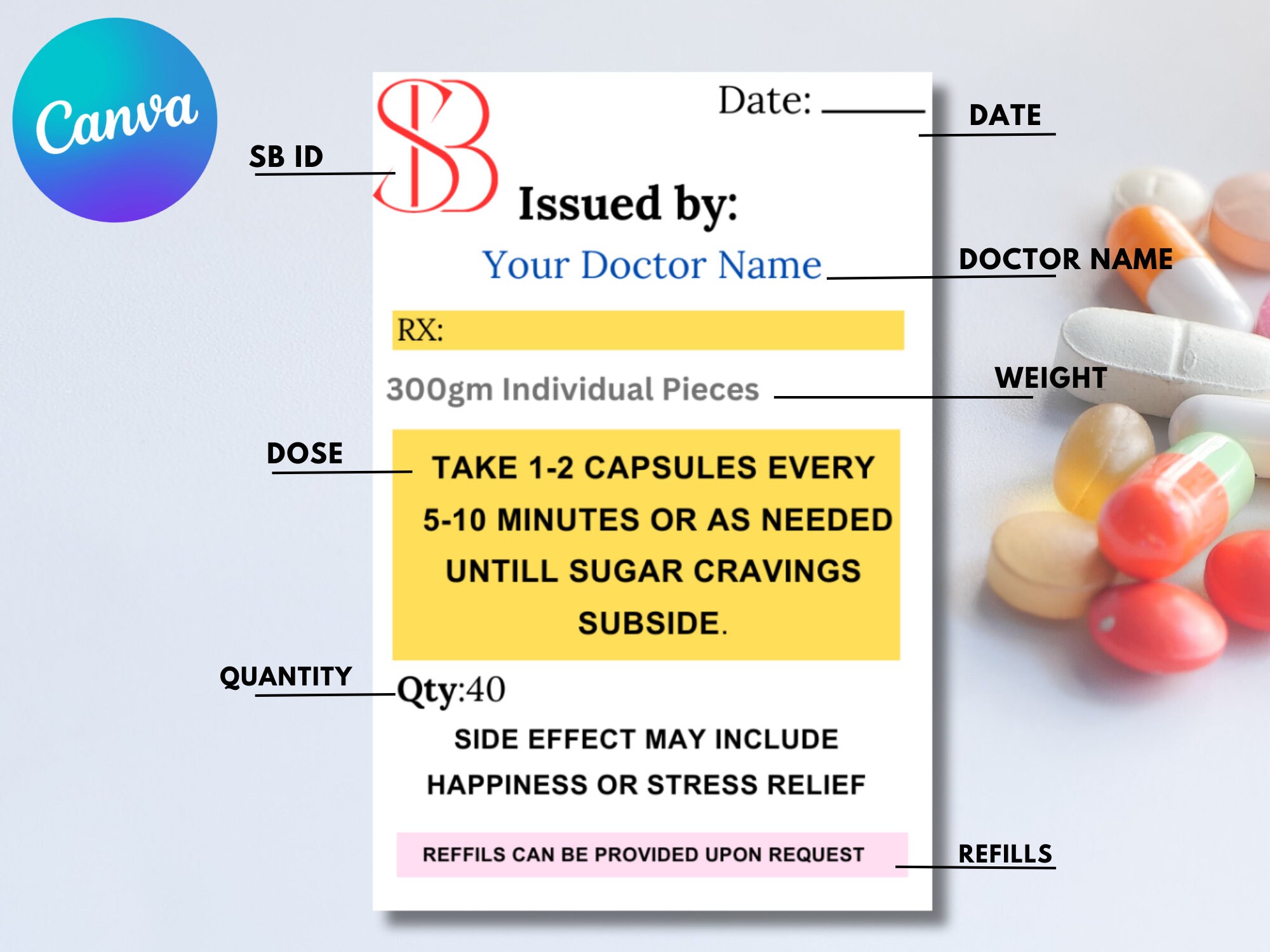 Rx Pill Bottle Label Template at Logan Macartney blog