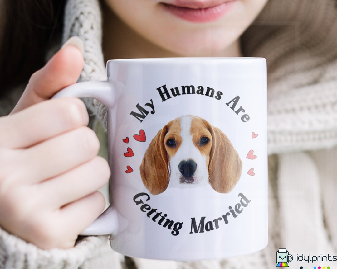 Personalized My Humans Are Getting Married Mug, Customized Pet Wedding ...
