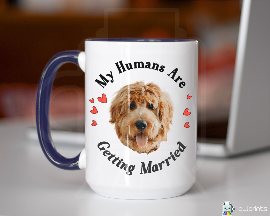 Personalized My Humans Are Getting Married Mug, Customized Pet Wedding ...