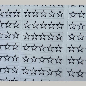 Rating Sticker Sheet, Stars Rating Spice Rating Tear Book Review ...