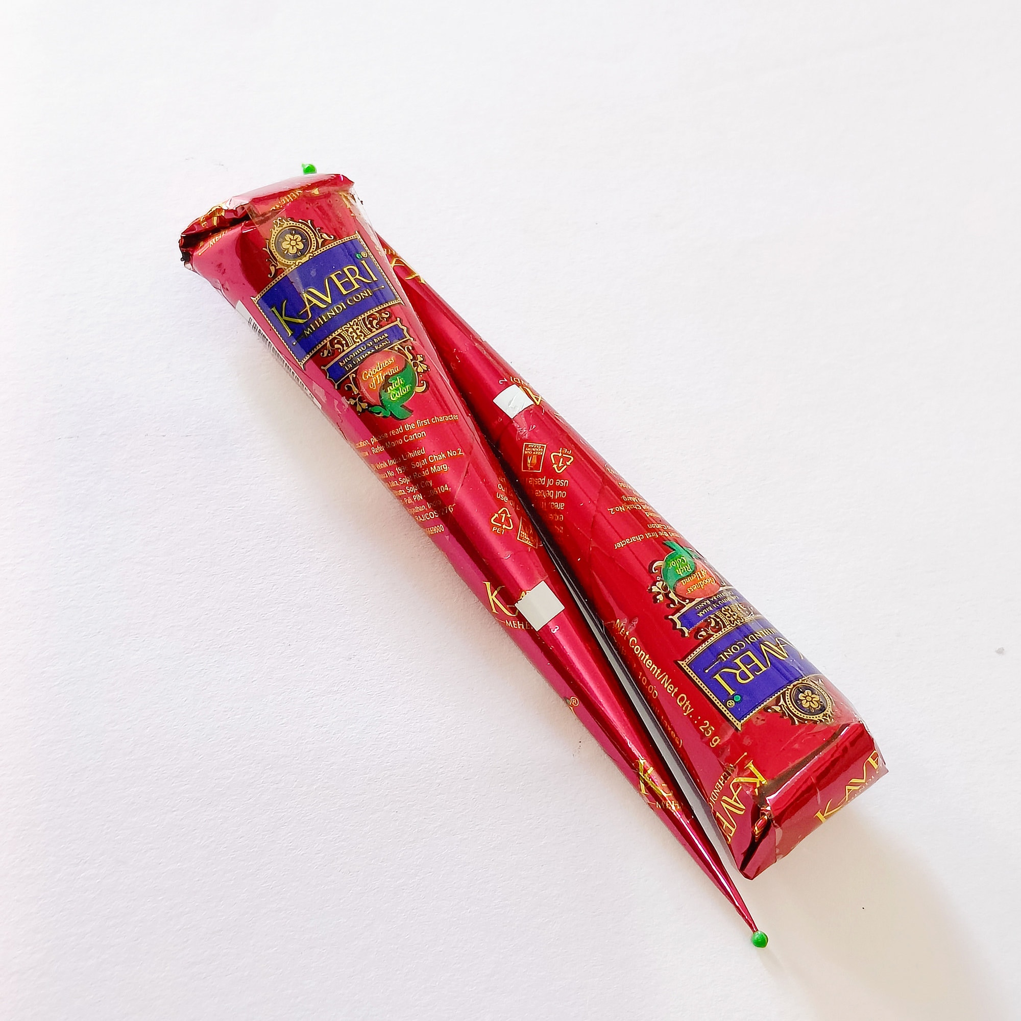 Pure Herbal Henna Cones, Kaveri Mehandi Cones Temporary Tattoo Body Art ...