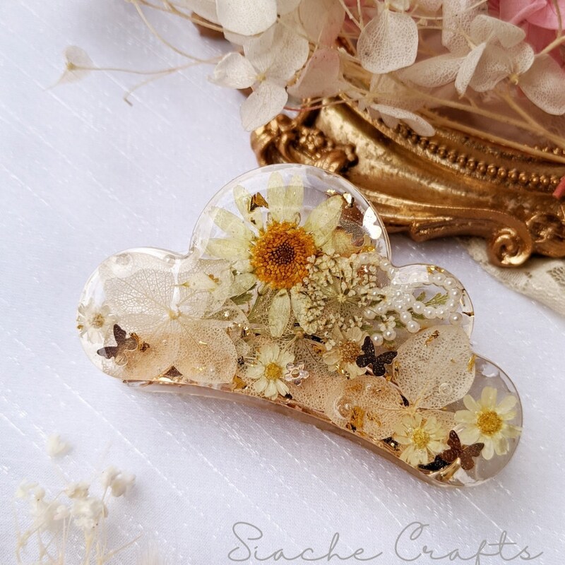 Flower Hair Clamp - Etsy