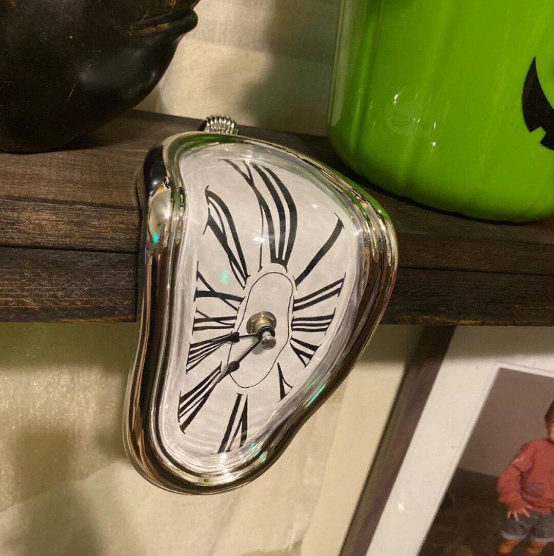 Melting Clock Silent Clock Watch Melted Clock for Decorative - Etsy