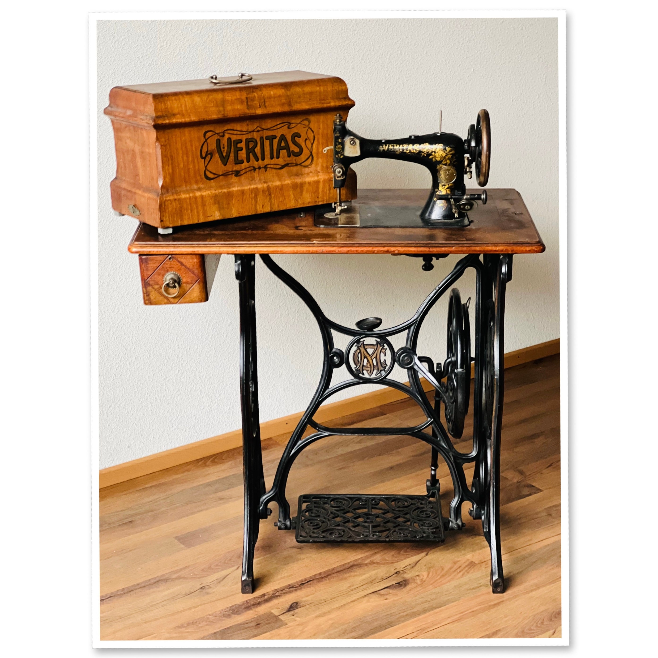 Vintage Clemens Muller Dresden VERITAS Antique Sewing Machine - Etsy