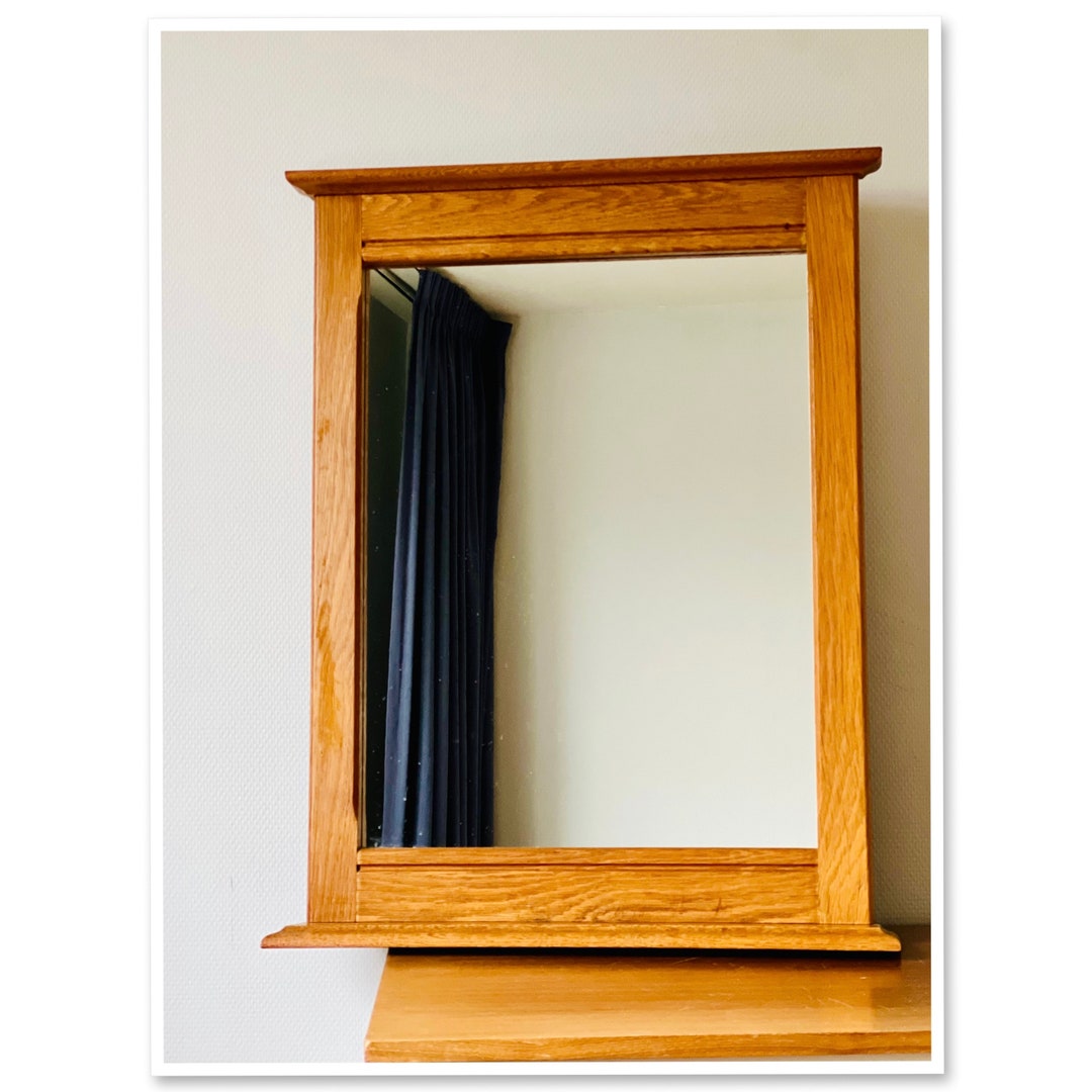 Vintage Carved Wood Framed Mirror, Vintage Framed Mirror Wall Hanging ...