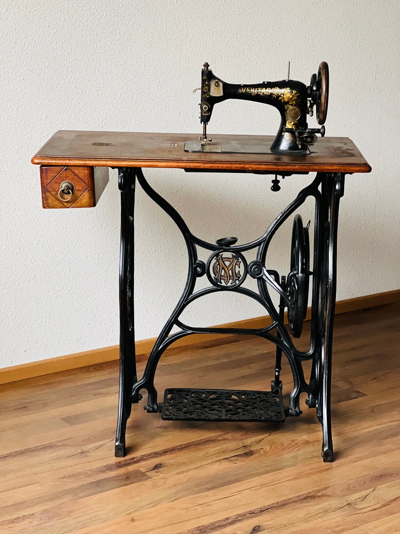 Vintage Clemens Muller Dresden VERITAS Antique Sewing Machine - Etsy