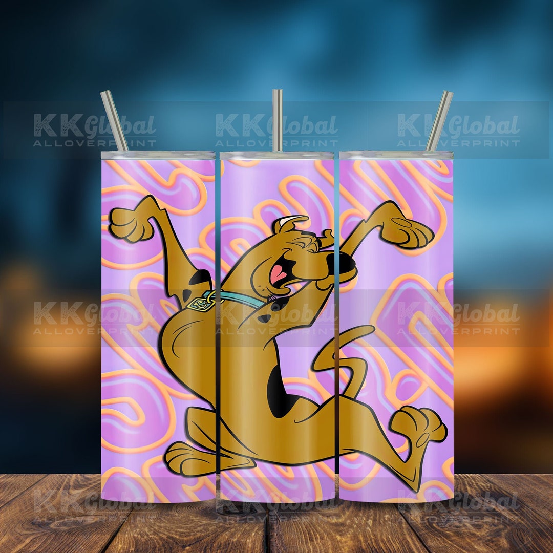 Scooby Doo Cartoon Dog Tumbler Wrap Design Download PNG 20 Oz - Etsy