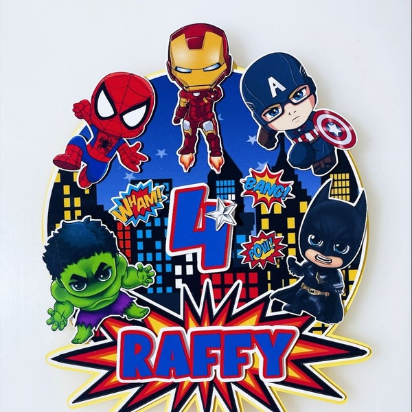 Avengers Cake Topper - Etsy