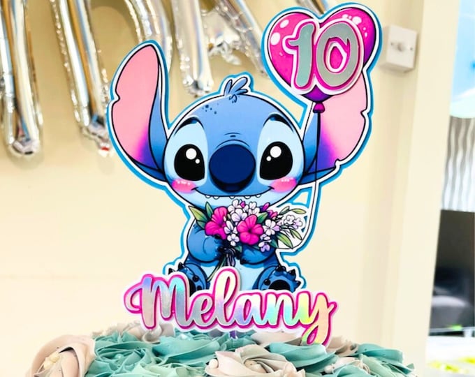 Stitch Cake Topper - Etsy