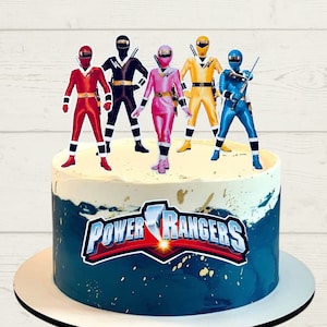 Power Rangers Cake Topper / 6 Pieces. - Etsy