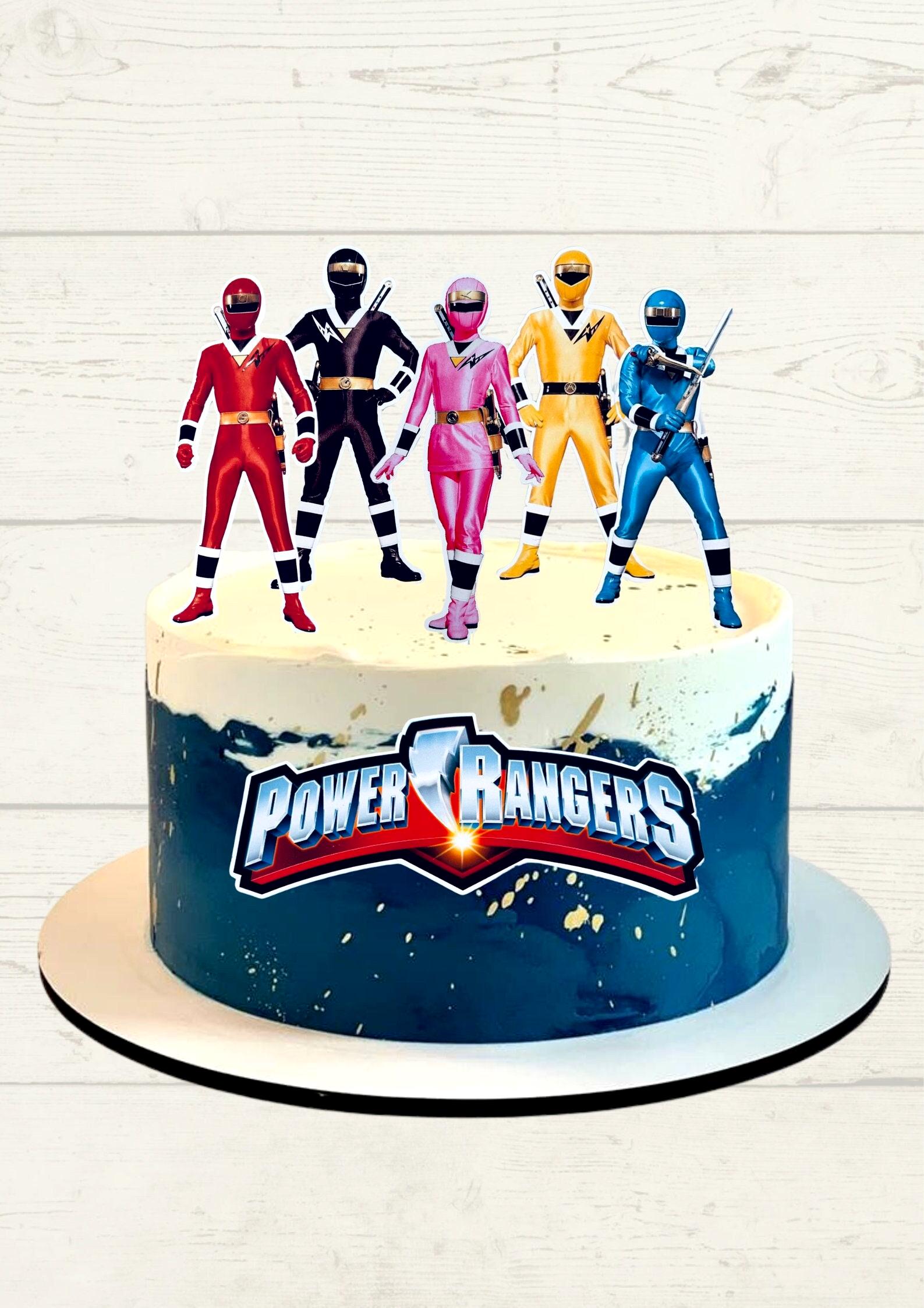 Blue Power Ranger Megaforce Cake
