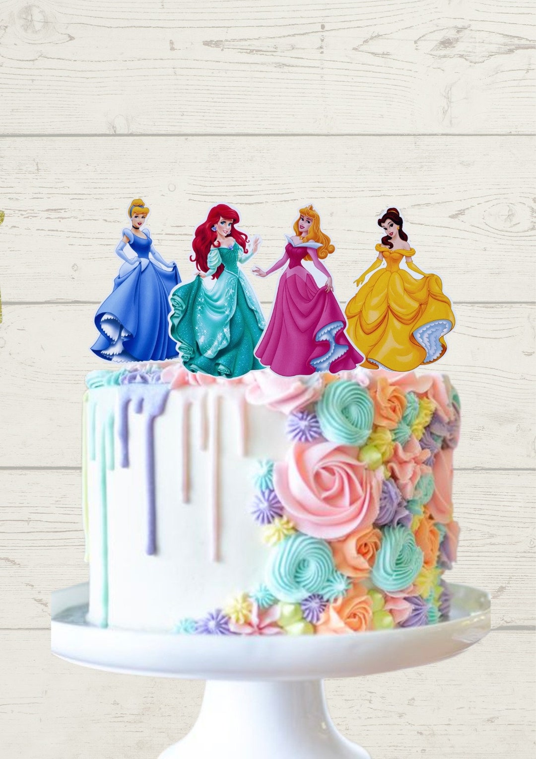 Princess Cake Topper / 4 Units. - Etsy
