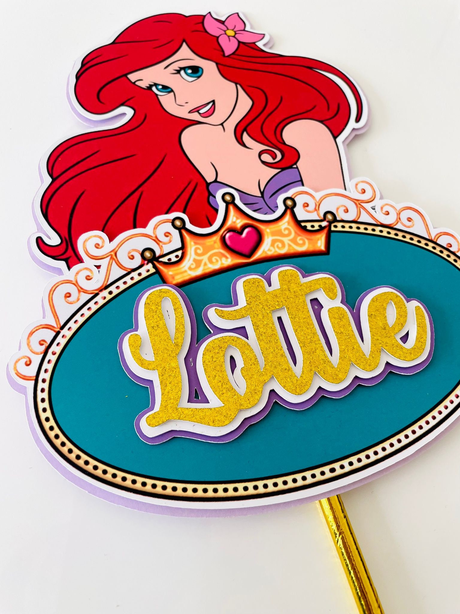 Ariel Cake Topper / Little Mermaid. - Etsy