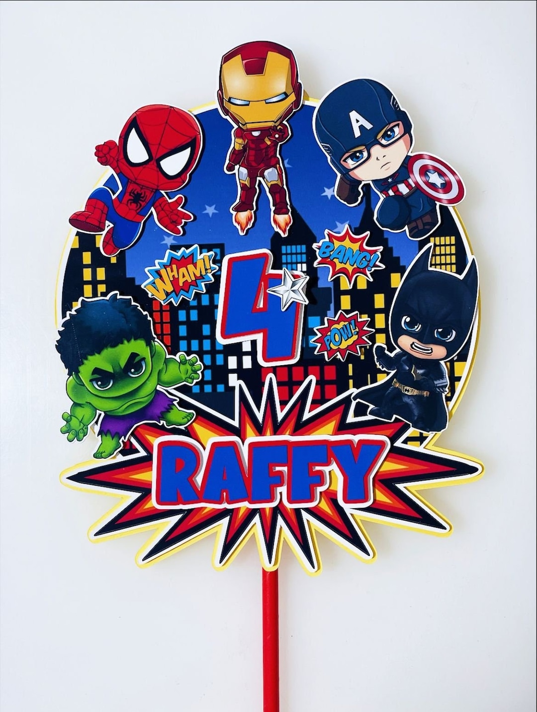 Superhero Cake Topper / Avengers. - Etsy