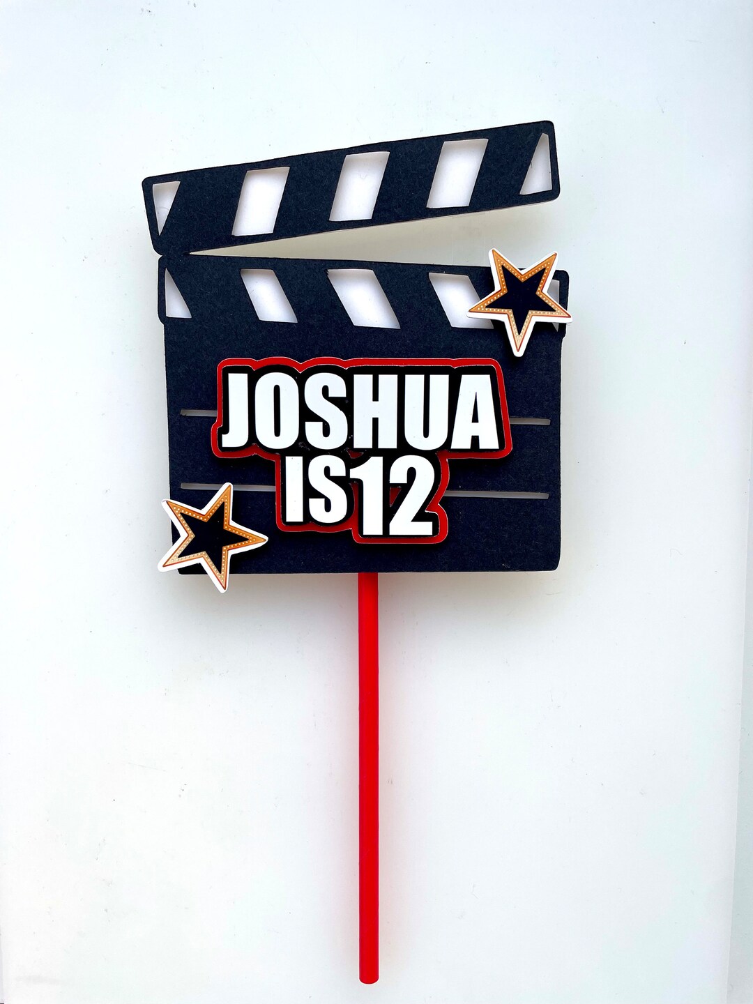 Movie Cake Topper / Any Name / Any Age. - Etsy