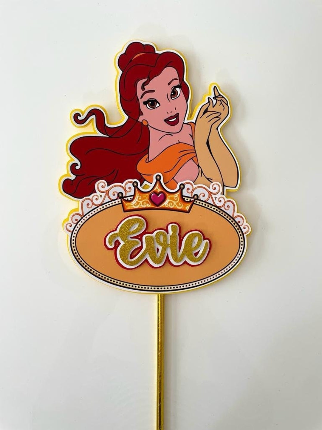 Princess Belle Cake Topper. - Etsy
