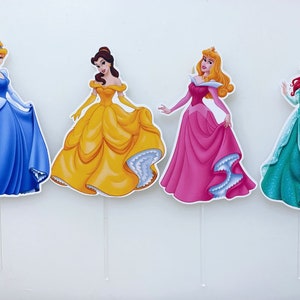 Princess Cake Topper / 4 Units. - Etsy