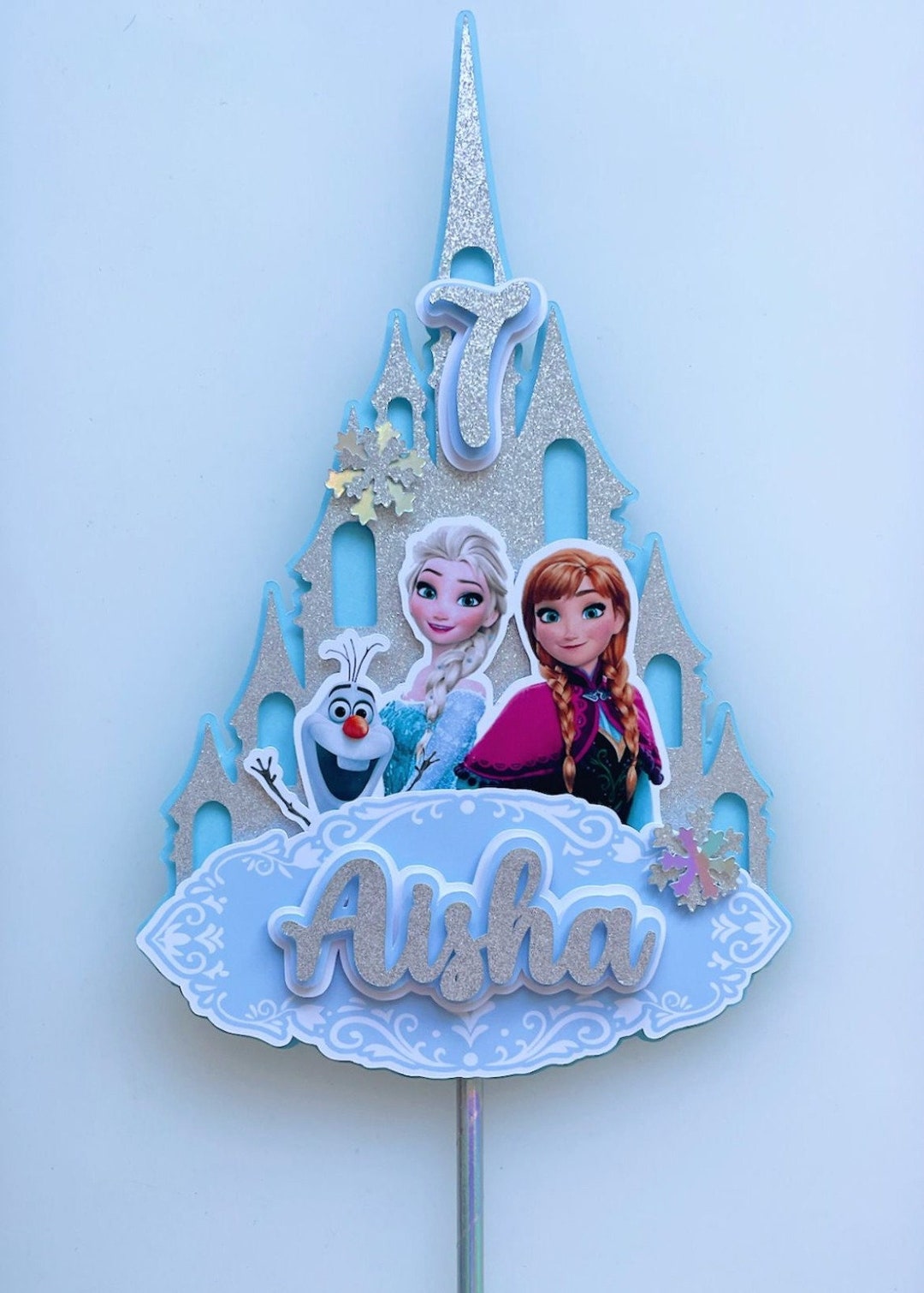 Frozen Cake Topper / Any Name / Any Age. - Etsy