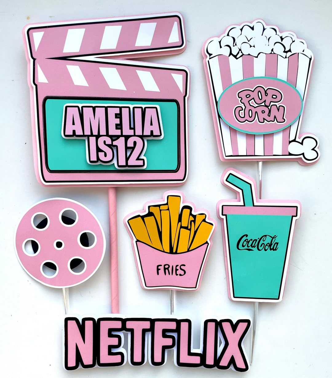 Movie Cake Topper - Etsy
