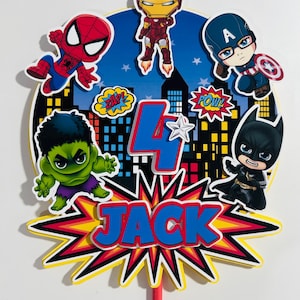 Superhero Cake Topper / Avengers. - Etsy