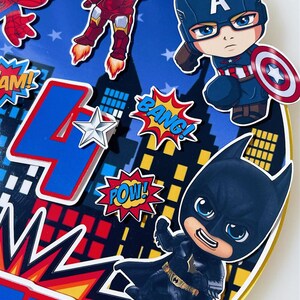 Superhero Cake Topper / Avengers. - Etsy