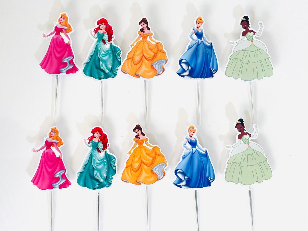 Princess Cake Topper / 10, 15 or 20 / Cupcake Topper / Next Day ...