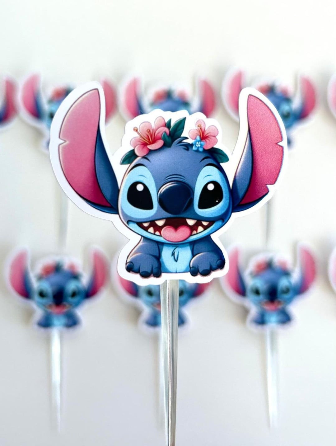 Stitch Cupcake Toppers / 10 or 20 Units. - Etsy
