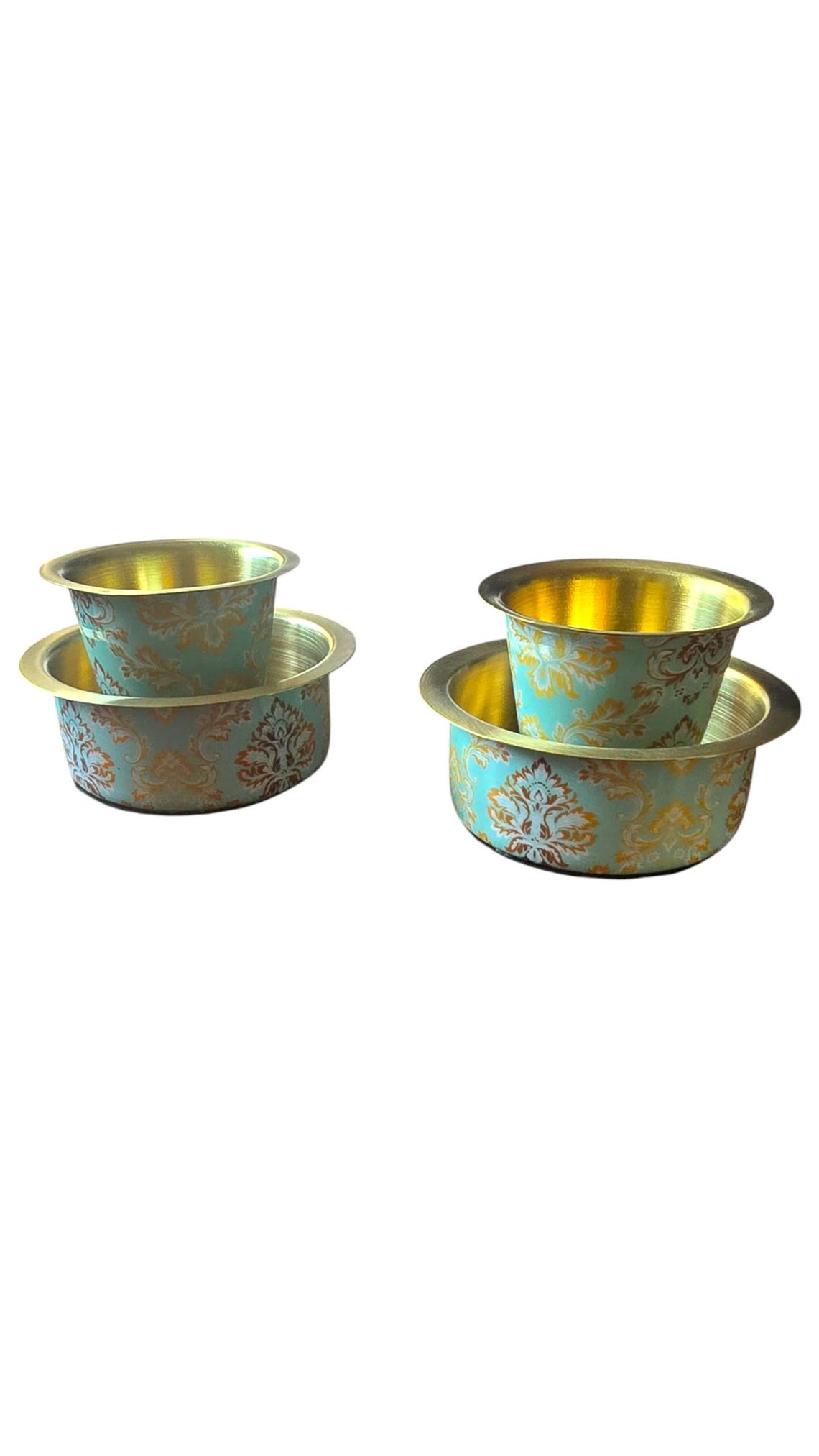 Handcrafted Brass Coffee Davara Set, South Indian Filter Coffee Cups - Etsy