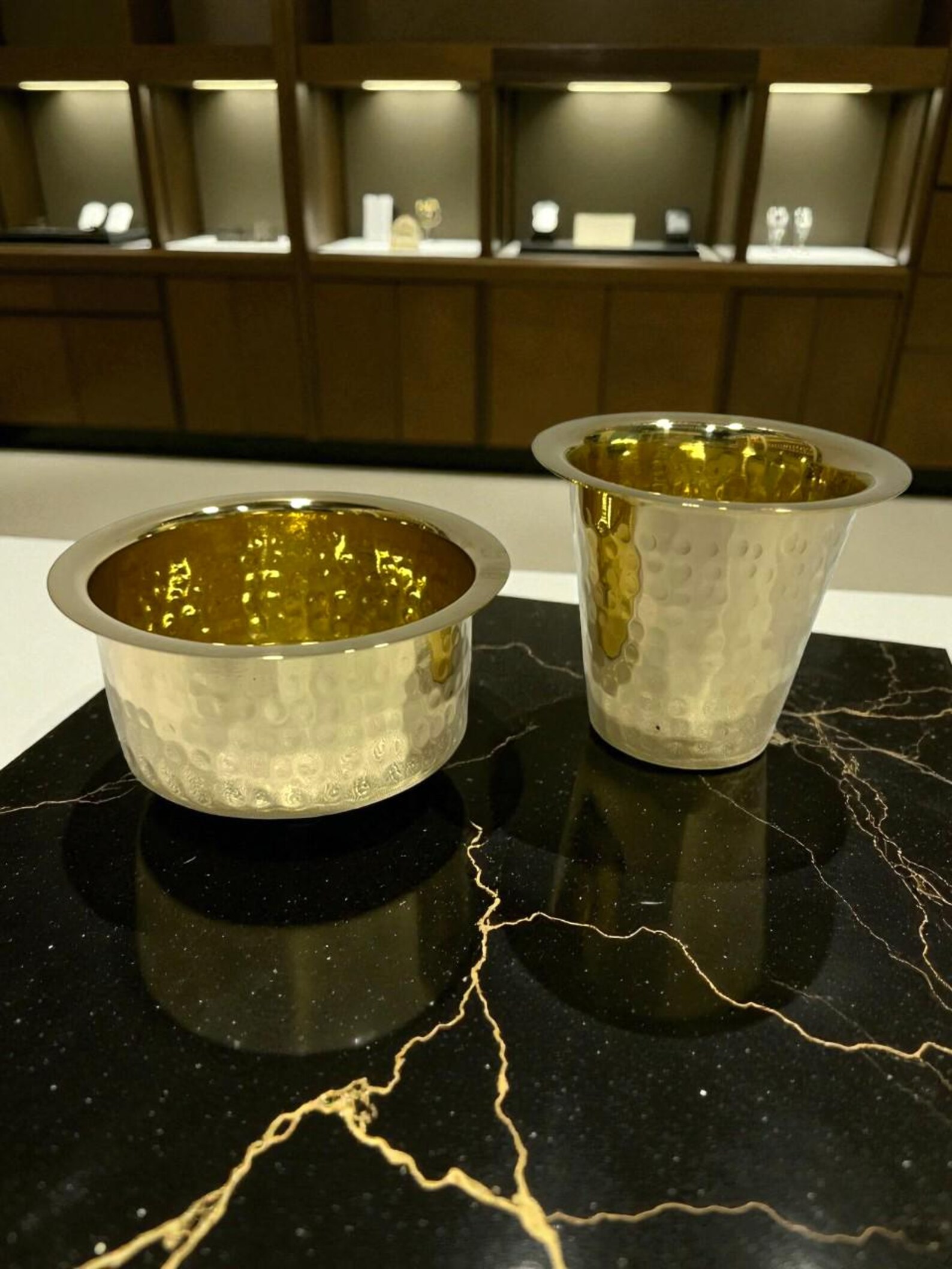 Handcrafted Brass Coffee Davara Set, South Indian Filter Coffee Cups - Etsy
