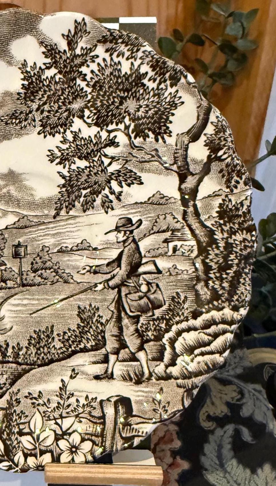 Vintage Myott "the Hunter" Plate: Brown Transferware English Ironstone ...