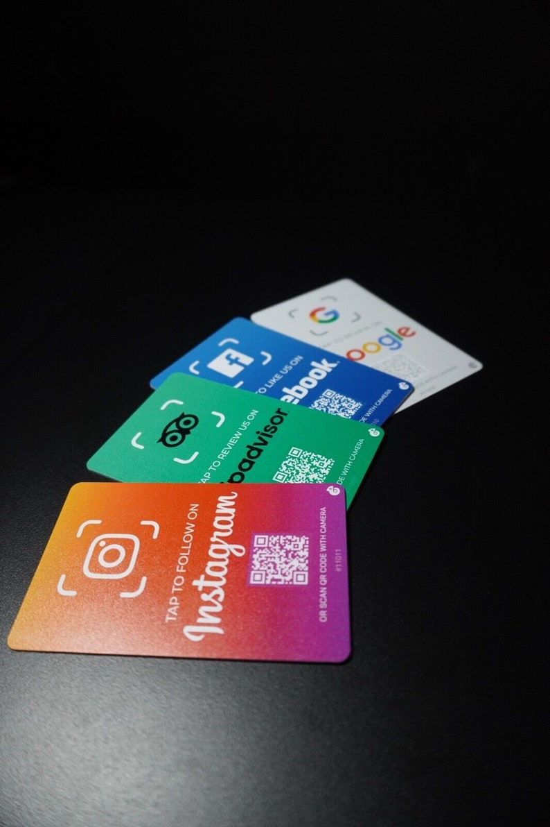 Adapt ID Digital Contactless Social Media Card NFC & QR - Etsy