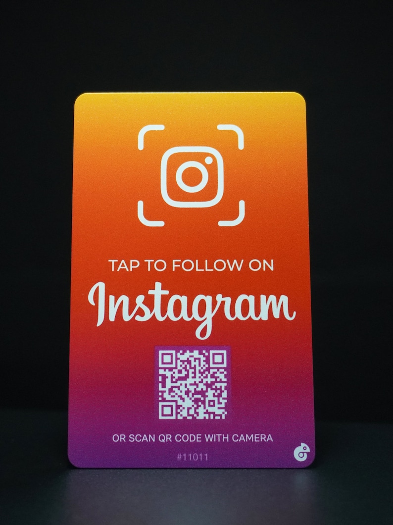 Adapt ID Digital Contactless Social Media Card - NFC & QR - Etsy