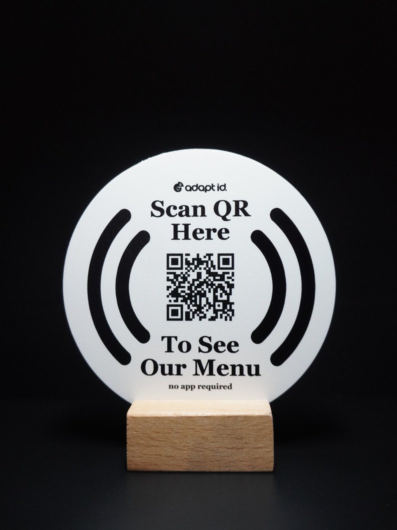 Restaurant Menu QR Code Sign Pub Bar Business Sign, Unlimited Link ...
