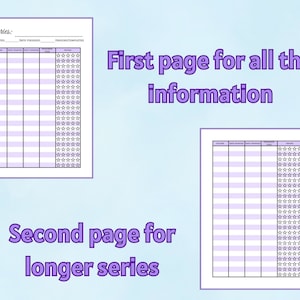 Printable Manga Tracker, Manga Log, Manga Journal - Etsy