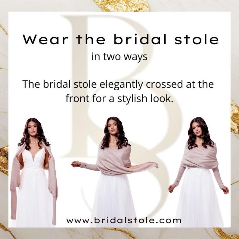 Bridal Stole | Wedding Cape | Wedding Cover up | Wedding Bolero for the ...